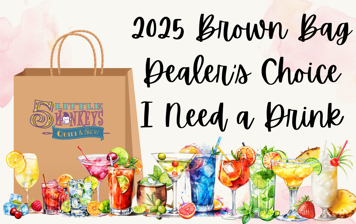 2025 Brown Bag Mystery Quilt – 5 Little Monkeys