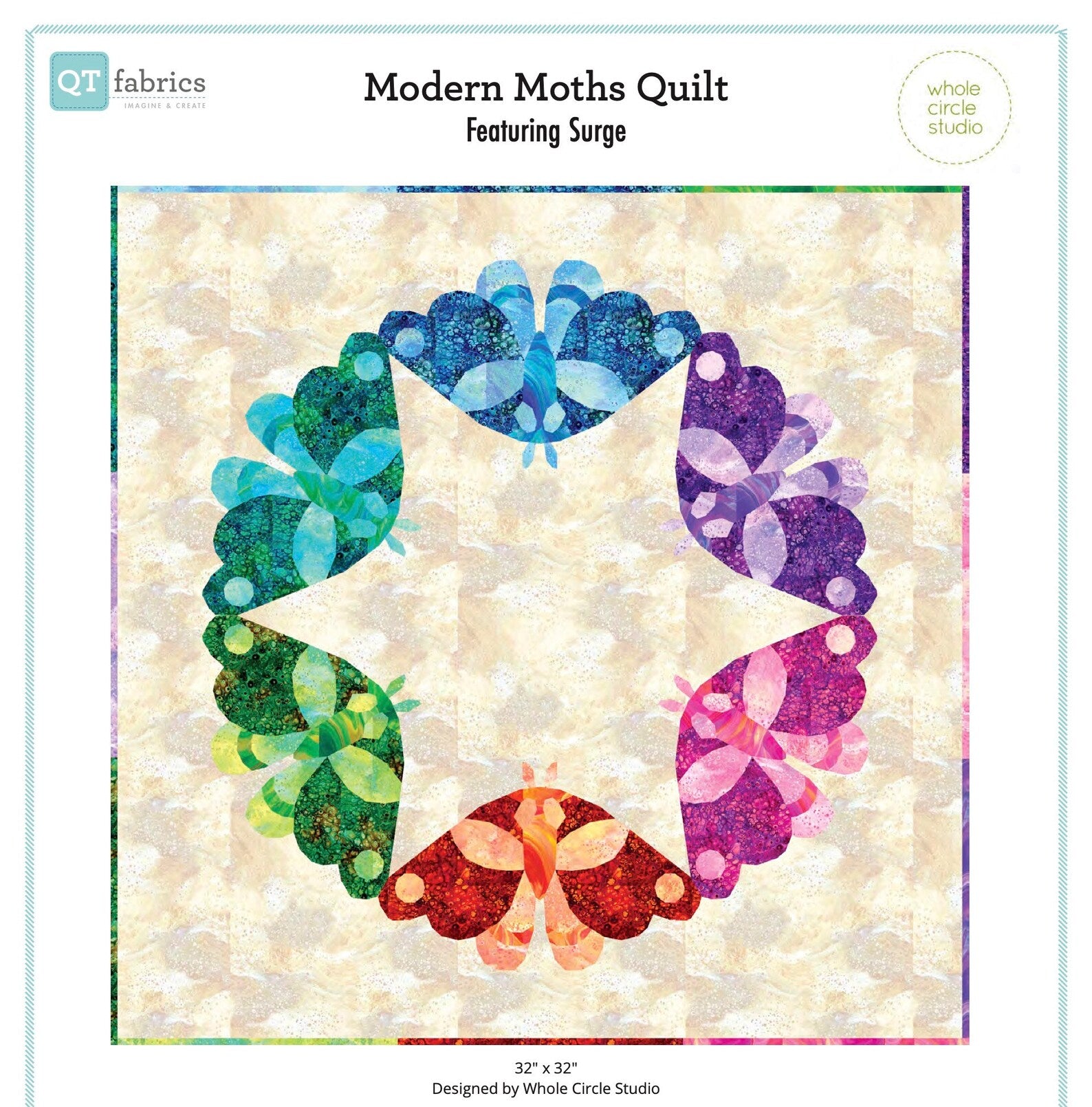 Modern Moths Surge Quilt Pattern – 5 Little Monkeys