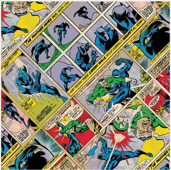 Black Panther Comic Frames Marvel – 5 Little Monkeys