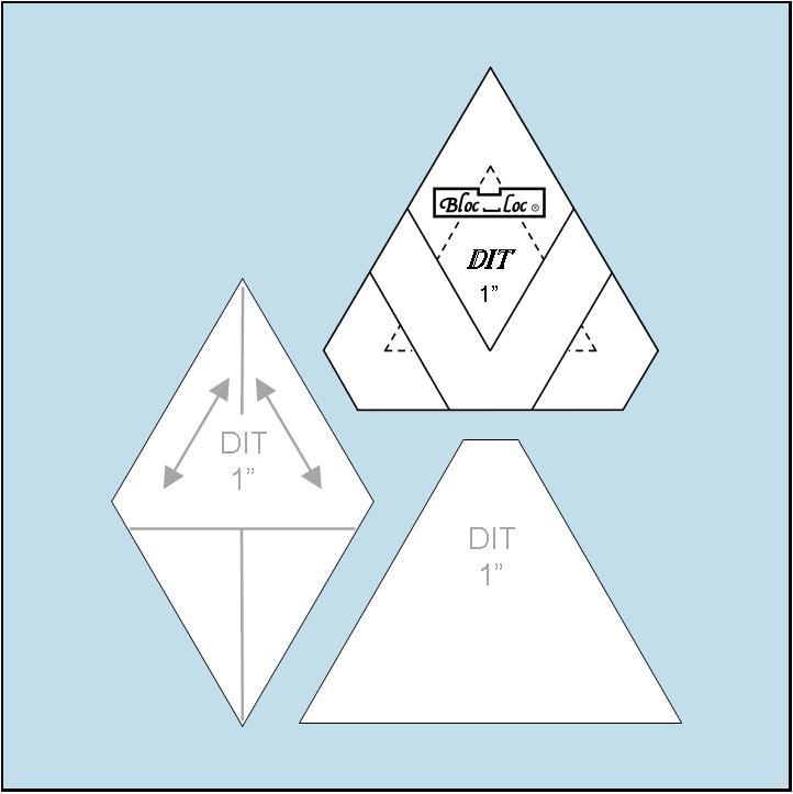 Bloc Loc Diamond In A Triangle 1x1" – 5 Little Monkeys