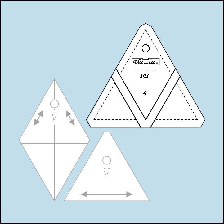 Bloc Loc Diamond In A Triangle 4x4" – 5 Little Monkeys