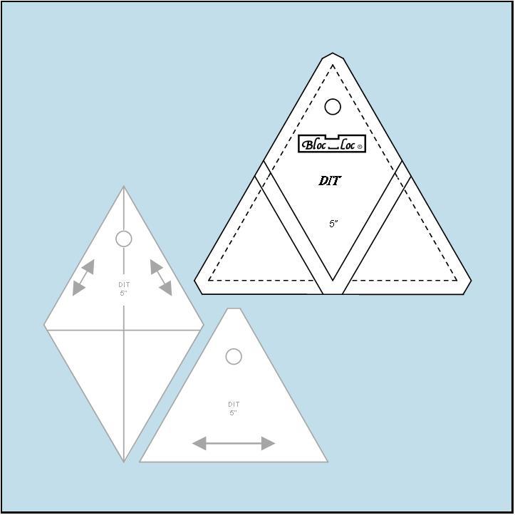 Bloc Loc Diamond In A Triangle 5x5" – 5 Little Monkeys