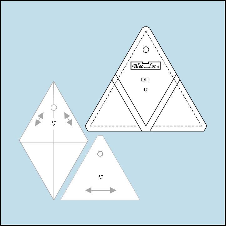 Bloc Loc Diamond In A Triangle 6x6" – 5 Little Monkeys