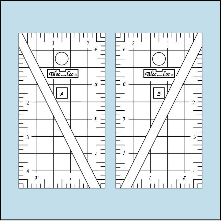 Bloc Loc Half-Rectangle Triangle 2:1 Ruler Set Small – 5 Little Monkeys