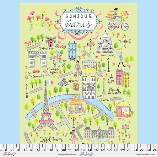 Bonjour Paris Panel – 5 Little Monkeys