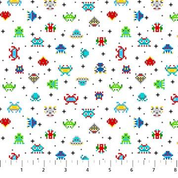 Gaming Zone 8 Bit Sprite White – 5 Little Monkeys