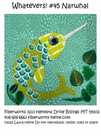Whatevers! #45 Narwhal Collage Pattern – 5 Little Monkeys